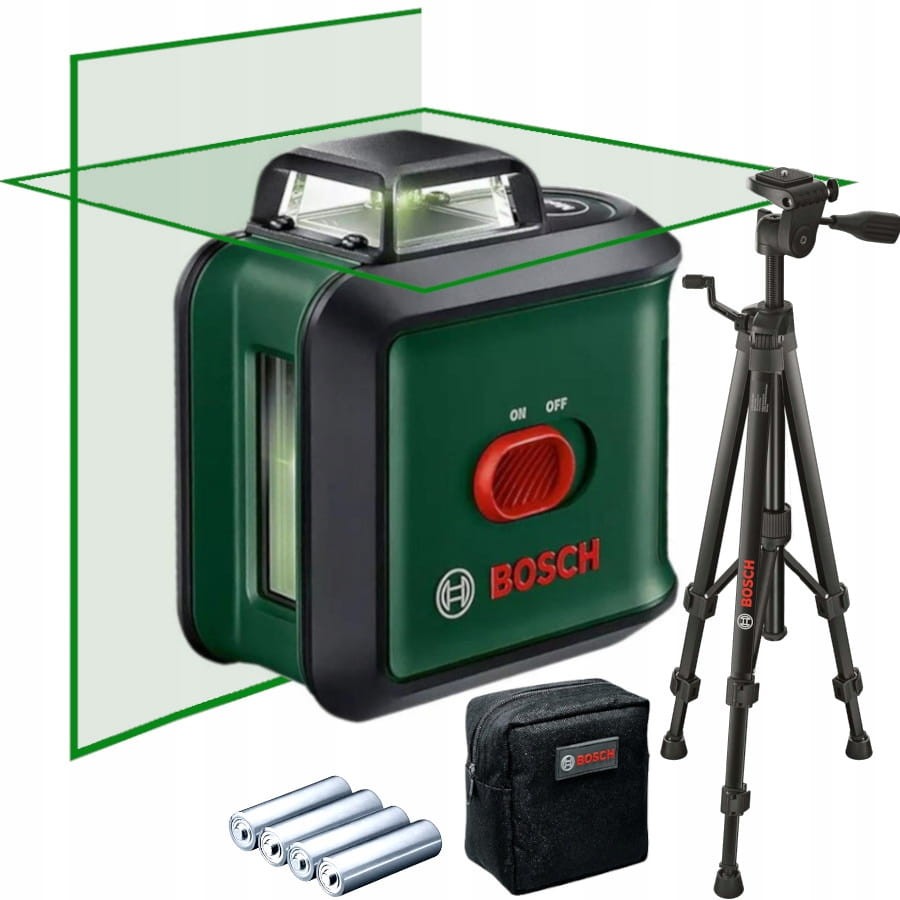 Laser krzyżowy zielony Bosch PLL 360 Etui Universal Level + Statyw ...
