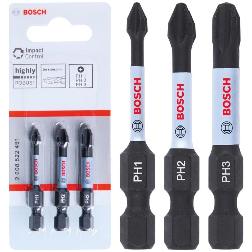BOSCH Bity Impact Control PH 50mm 3szt. | Mensura.pl - Twoje ...